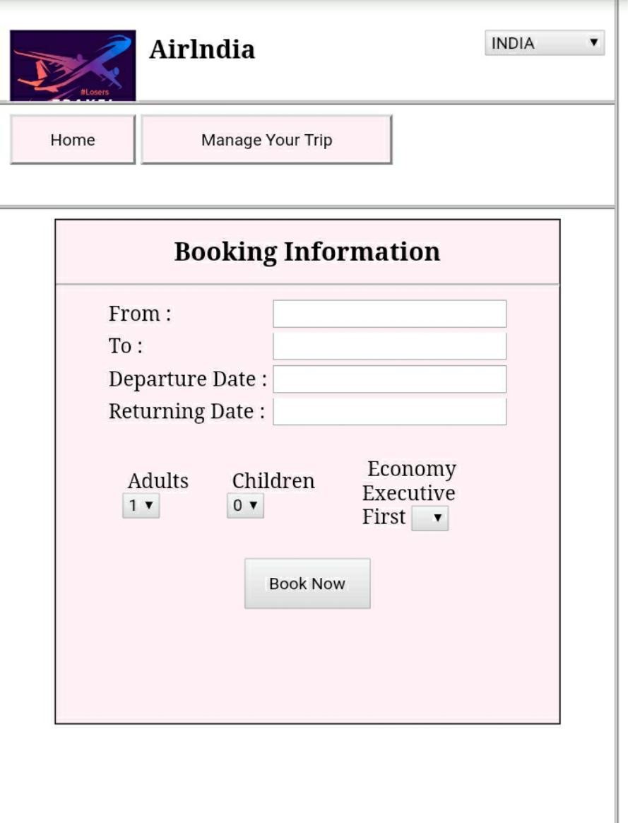 GitHub - its-weirdo-06/Flight-Reservation-web-Design: Write HTML code ...