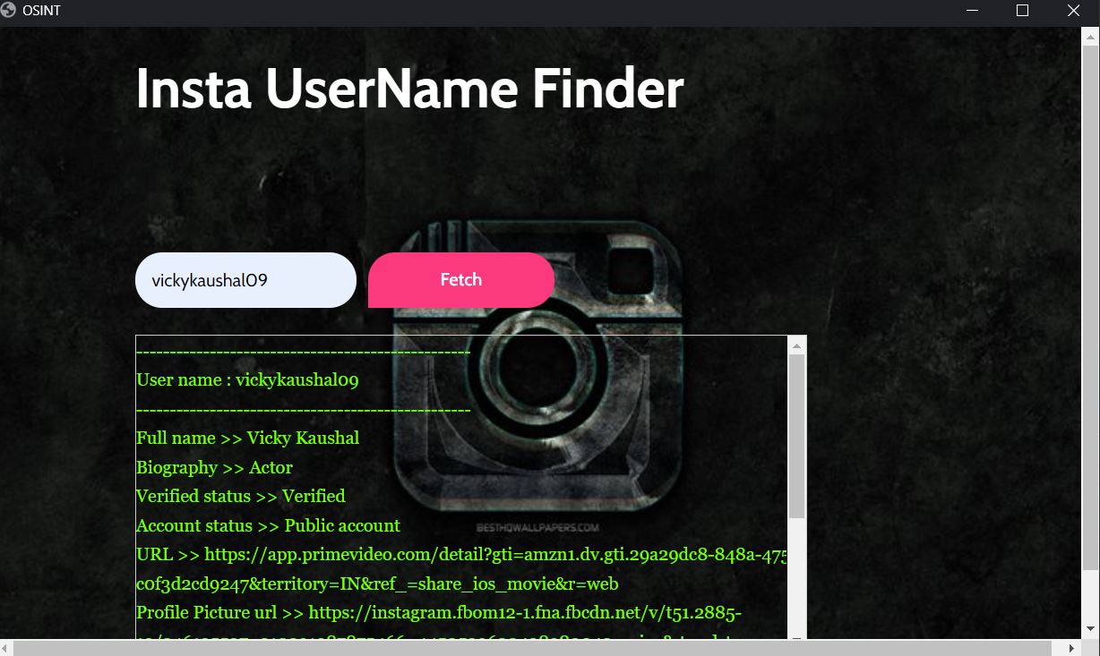 GitHub - Han-ovar777/OSINT-Tool: This OSINT tool uses the investigation ...