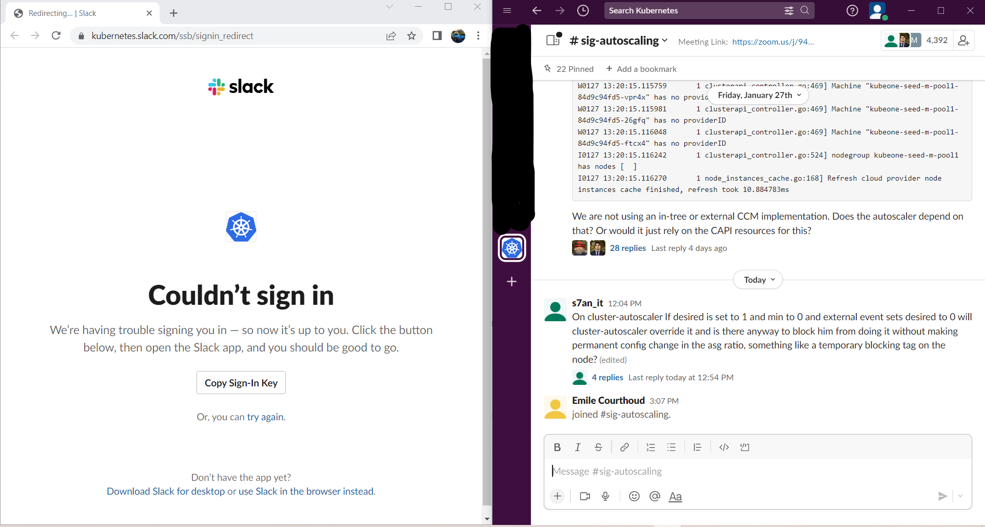 Readme.md mentions slack - which doesn't allow registration? · Issue ...