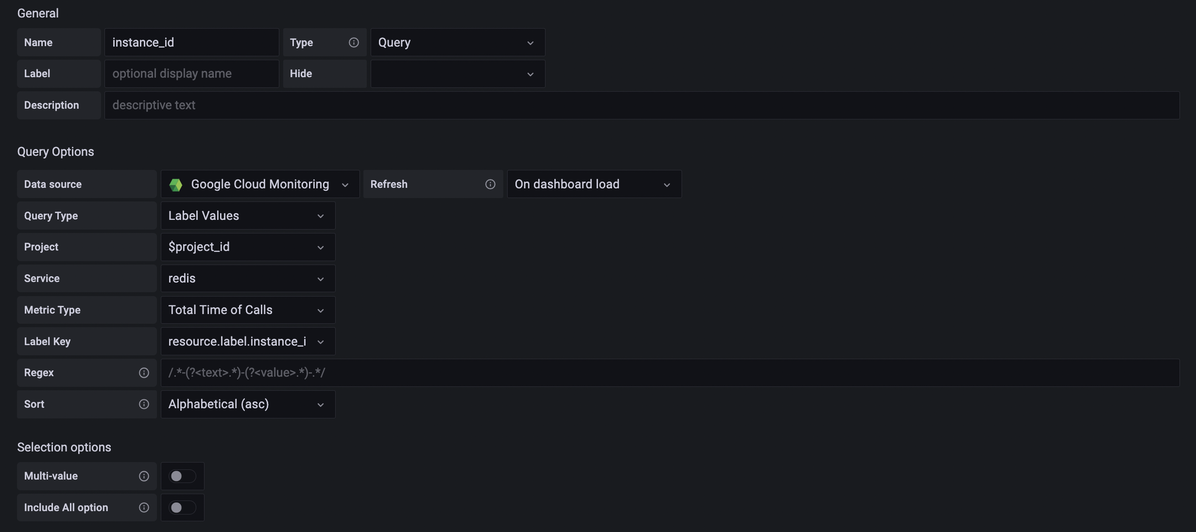 Filter template variable `instance_id` of MemoryStore for Redis doesn't ...