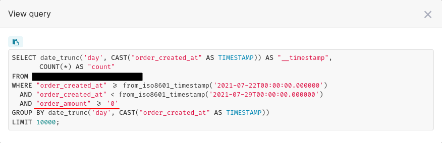 12 Regression Simple Filter Generating Invalid Sql When Filtering On Double Columns · Issue