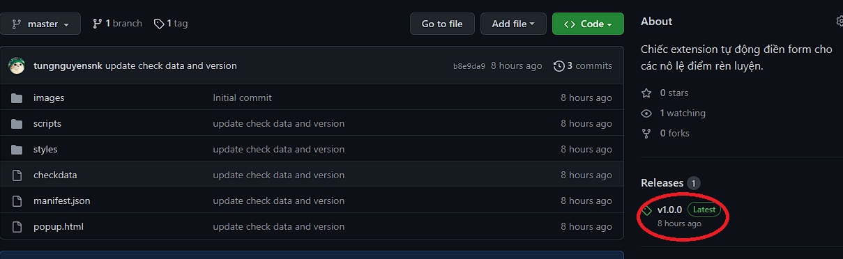 GitHub - tungnguyensnk/autofillForm: Chiếc extension tự động điền form cho các nô lệ điểm rèn luyện.