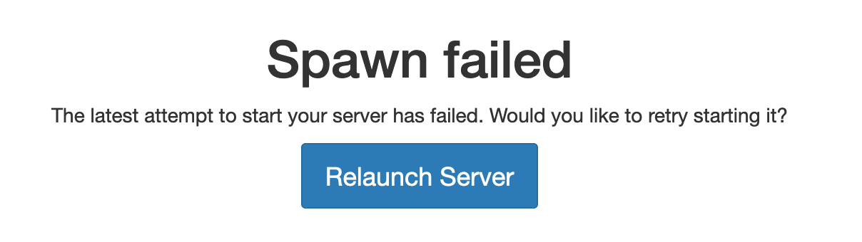 Spawn Failed · Issue 56 · Radiasoft · Github