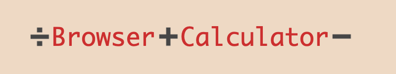 GitHub - kobelovan/BrowserCalculator