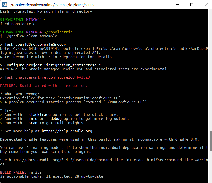 Problem to setup and build Robolectric on Windows environment · Issue #7252 · robolectric ...