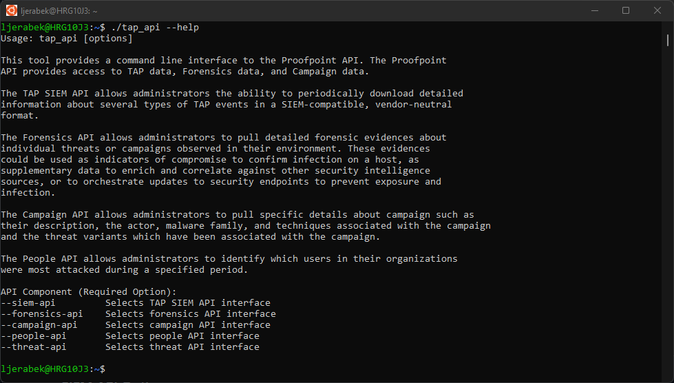 Github Pfptcommunitytap Api Cli Proofpoint Tap Api Command Line Query Tool 6077