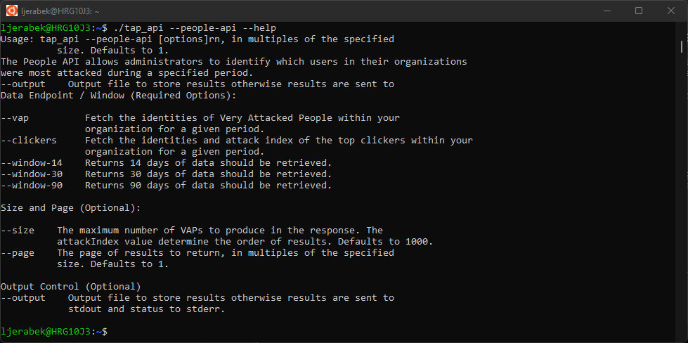 Github Pfptcommunitytap Api Cli Proofpoint Tap Api Command Line Query Tool 