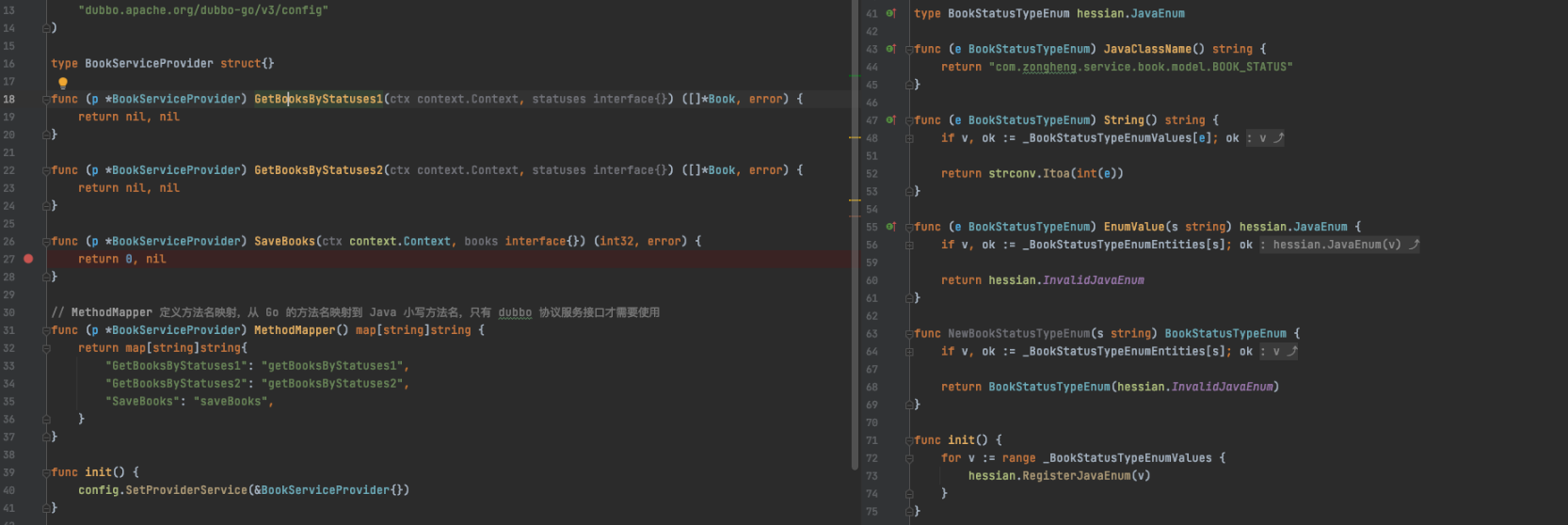 完善对Java枚举类型可变长参数方法的支持 · Issue #325 · apache/dubbo-go-hessian2 · GitHub