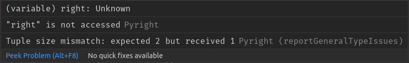 Tuple length inference does not work with list argument · Issue #1034 · microsoft/pyright · GitHub