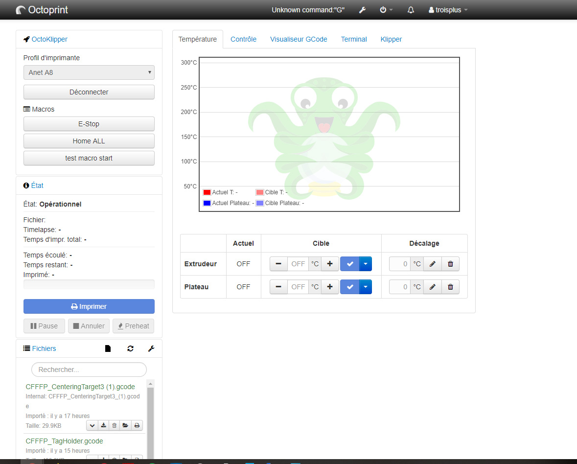 unknown GCODE "?$G" · Issue #1074 · Klipper3d/klipper · GitHub