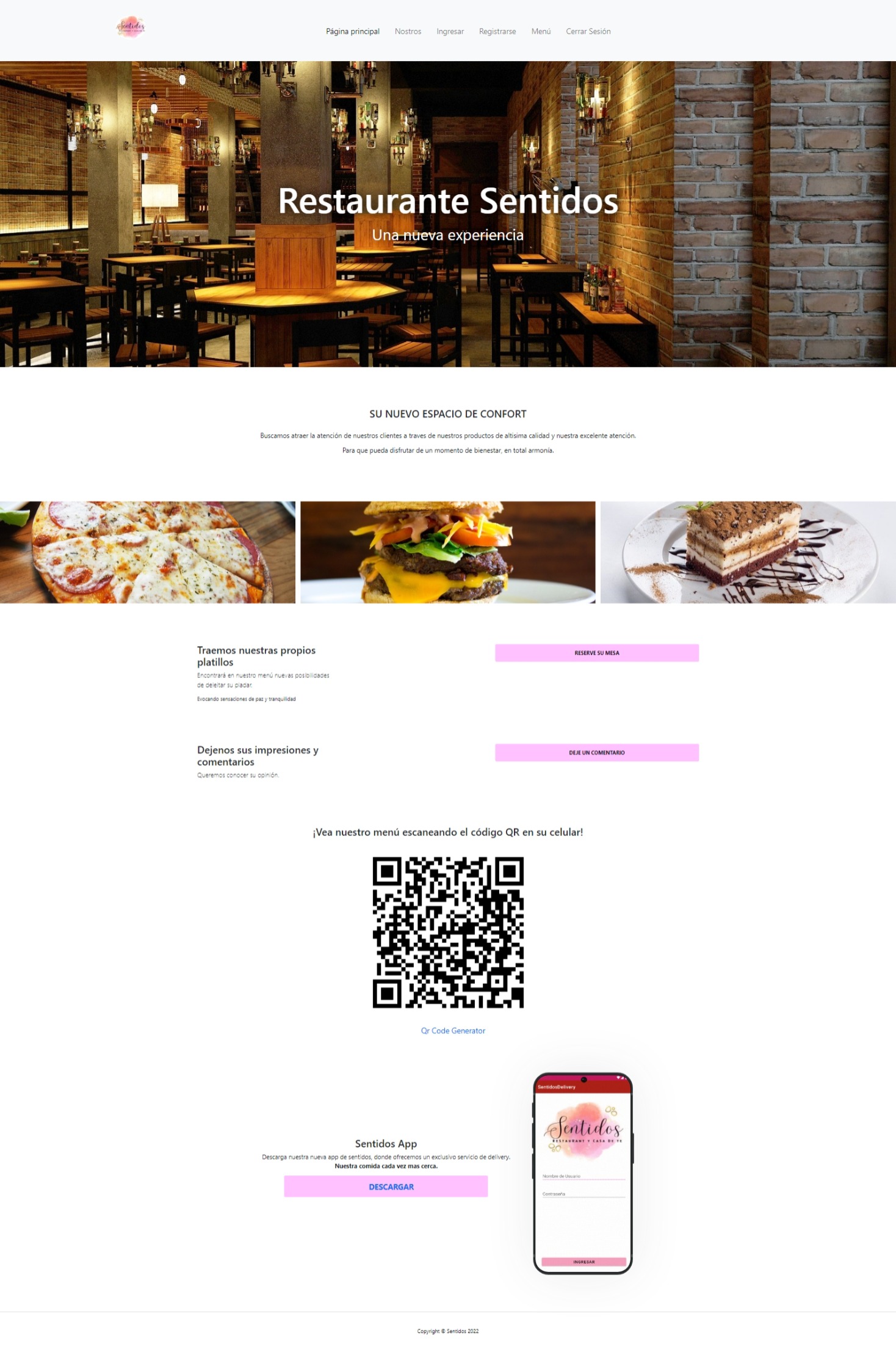 GitHub - Thewoker/Restaurante-Sentidos