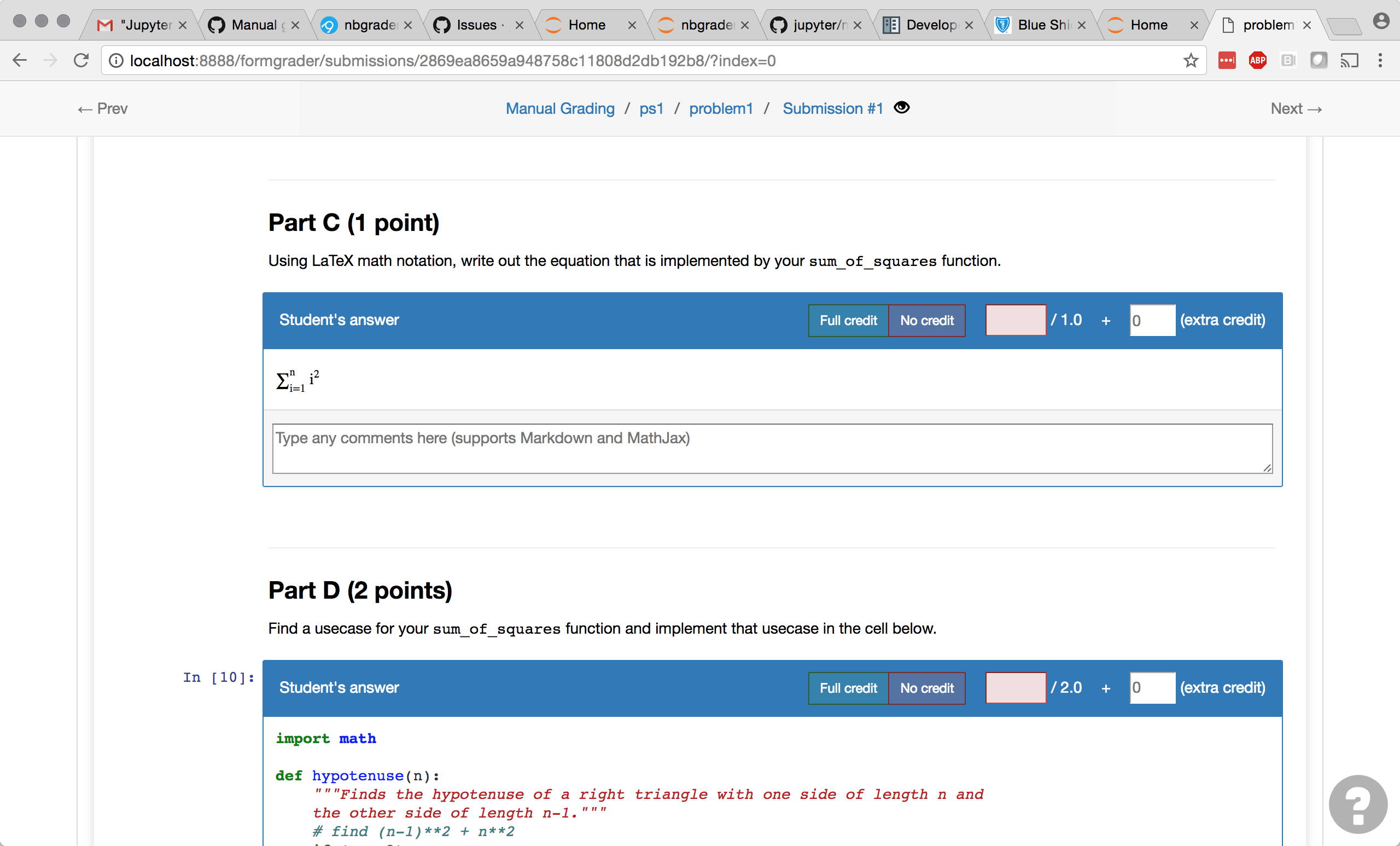 Manual grading interface fails to load Mathjax (returns 404) · Issue #856 · jupyter/nbgrader ...