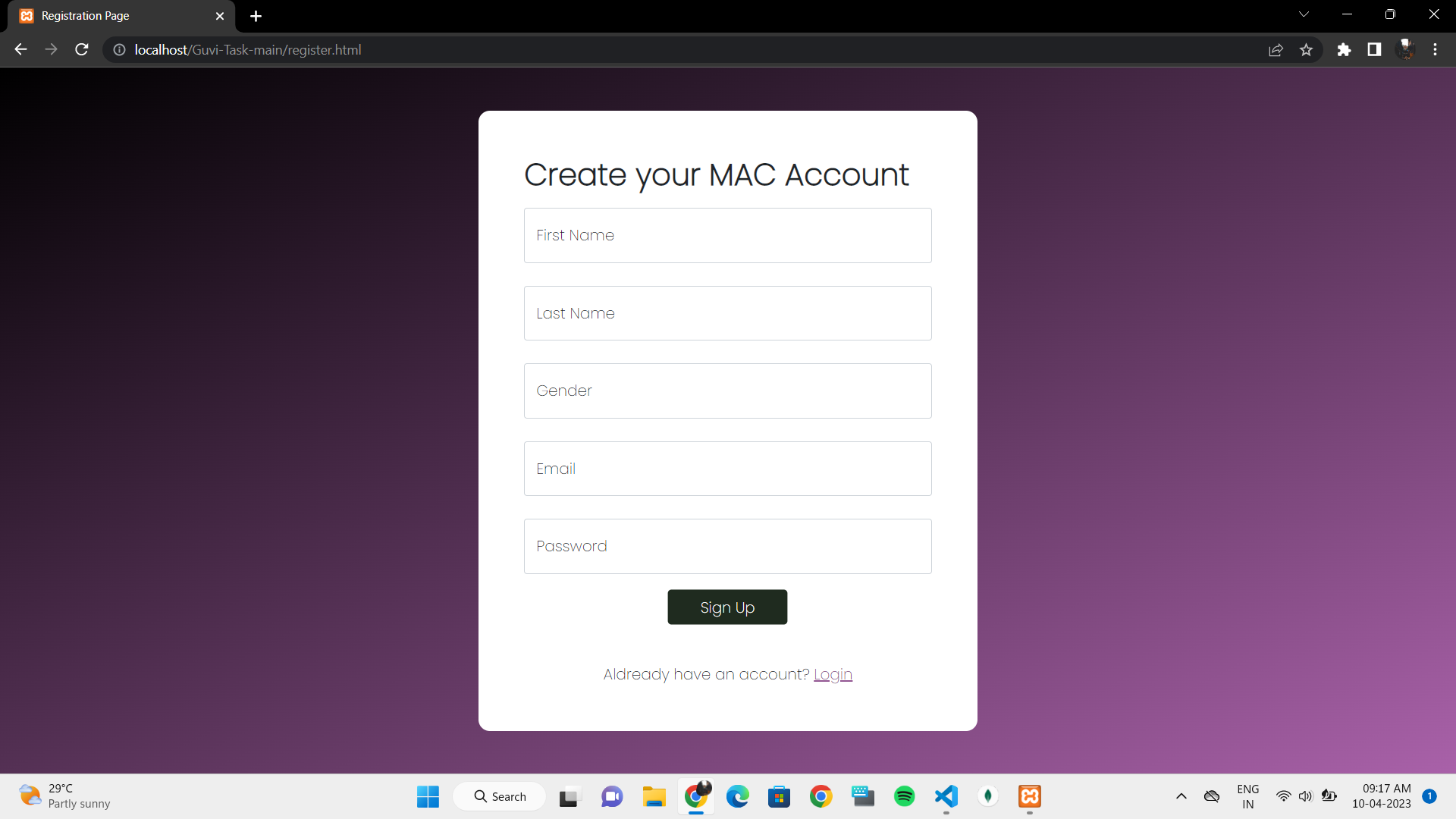 GitHub - LG-blip/Login-Page