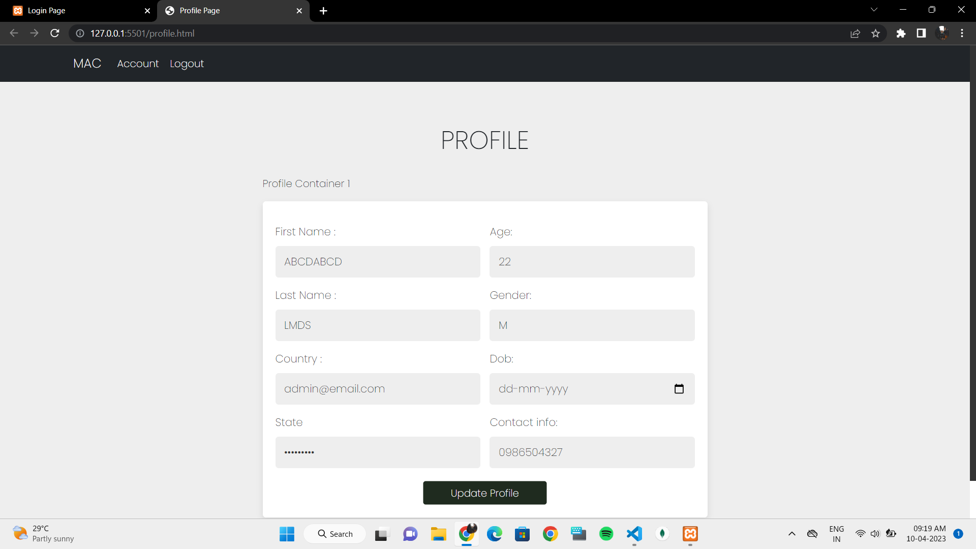 GitHub - LG-blip/Login-Page