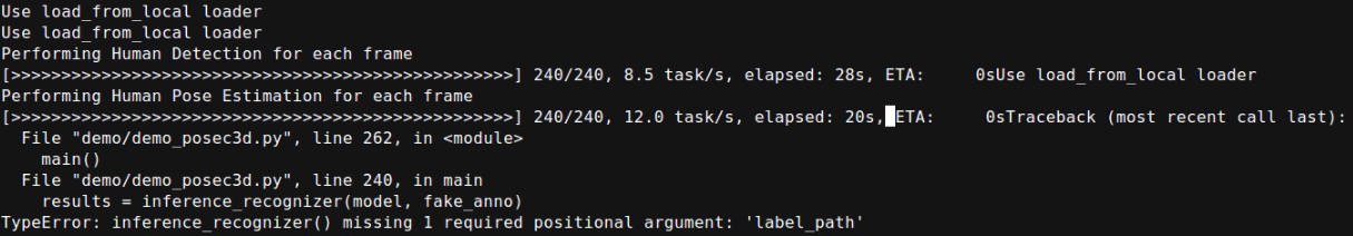 I want to resolve the 'label_path' error when I want to run the Skeleton-based Action ...