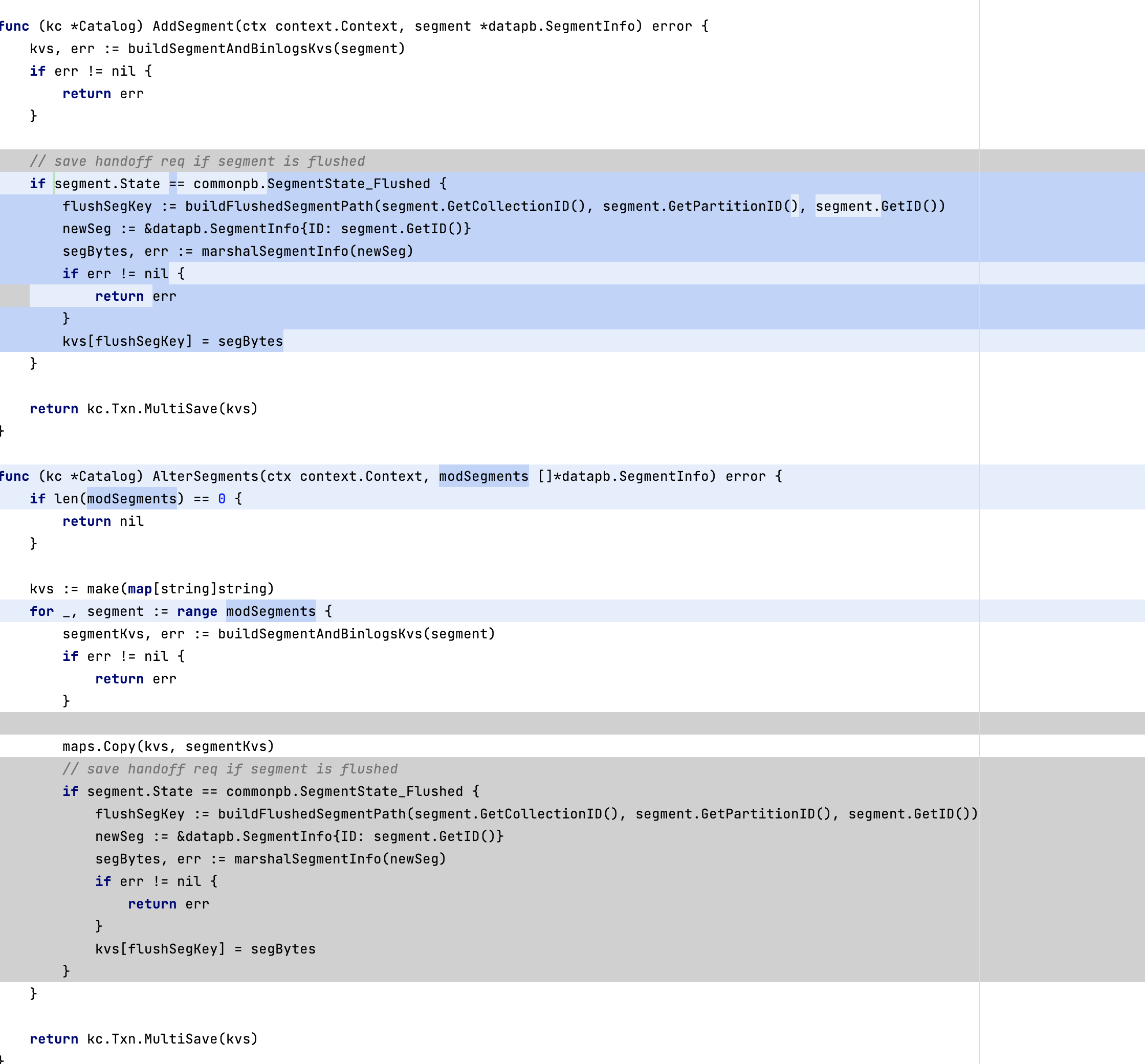 [Bug]: Avoid duplicate handoff signal generated. · Issue #20107 · milvus-io/milvus · GitHub
