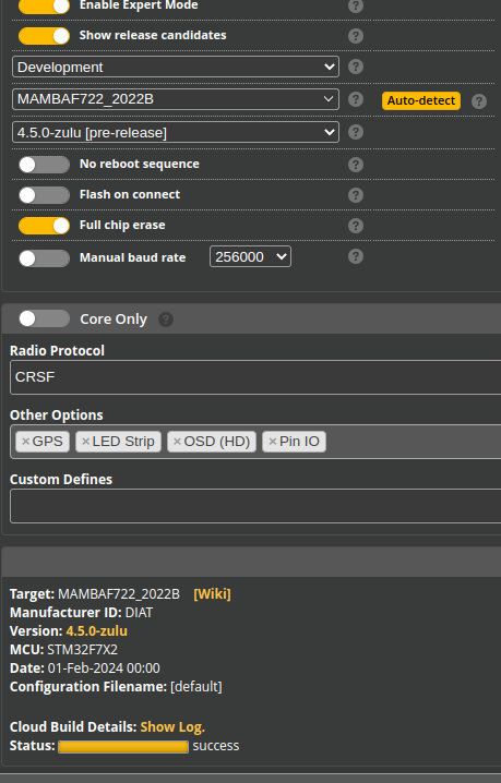 Target Mamba h743_2022b Not Found · Issue #12668 · betaflight/betaflight · GitHub