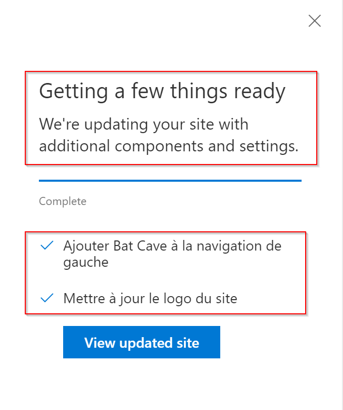 Inconsistency with languages (provisioned default libraries and Site Design processing pane ...