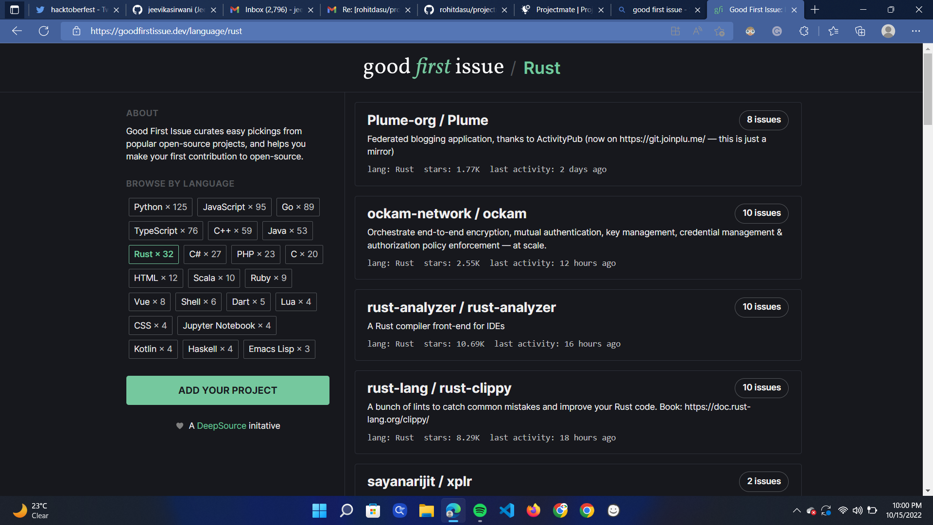 [FEATURE] add filter section in projects page · Issue #226 · rohitdasu/projectmate · GitHub