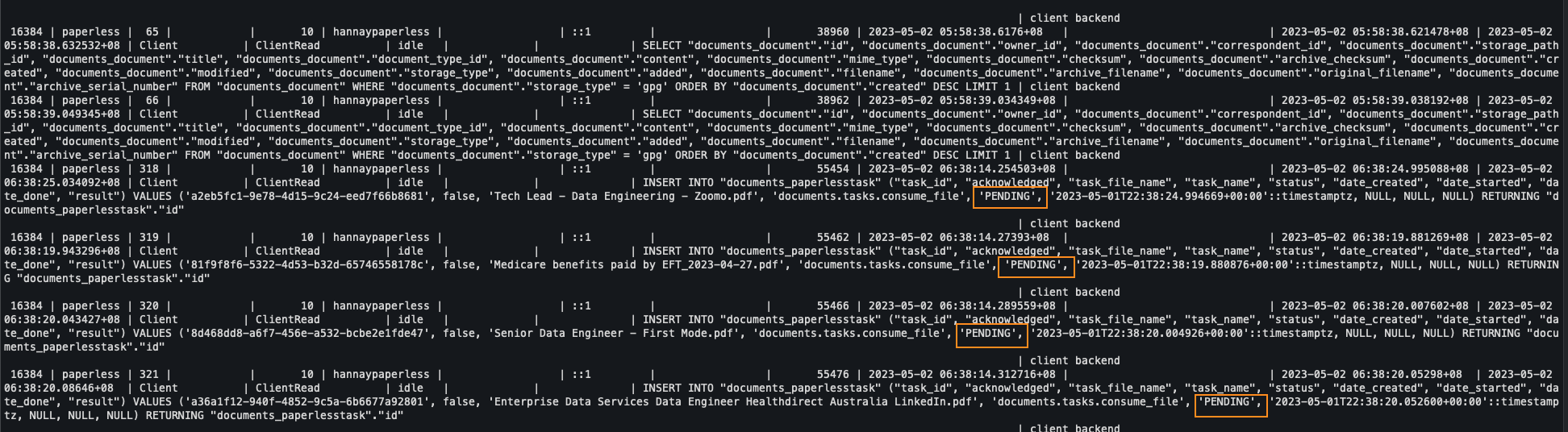 Updated: Stale PostgreSQL connections · paperless-ngx paperless-ngx · Discussion #2762 · GitHub