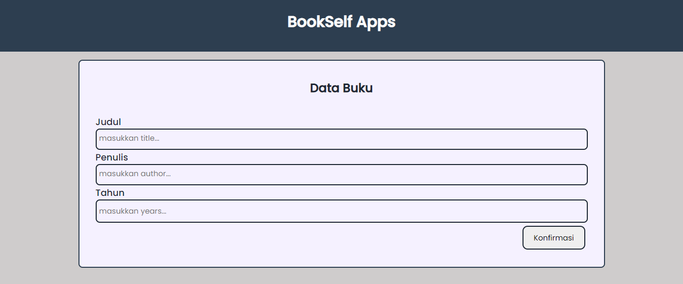 GitHub - citraFebriawirti/Aplikasi-BookSelf-Dicoding: FrontEndPemula