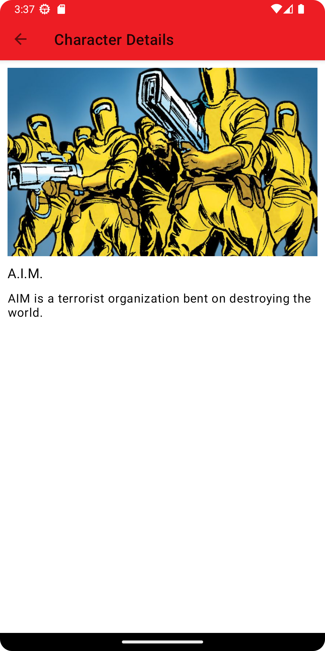 GitHub - daianefsilveira/marvel: Android sample app using the Marvel API to show a list of ...