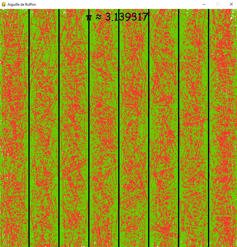 GitHub - AntoineTHEOBALDROSA/Buffon-s-needle-simulator: Buffon's needle ...