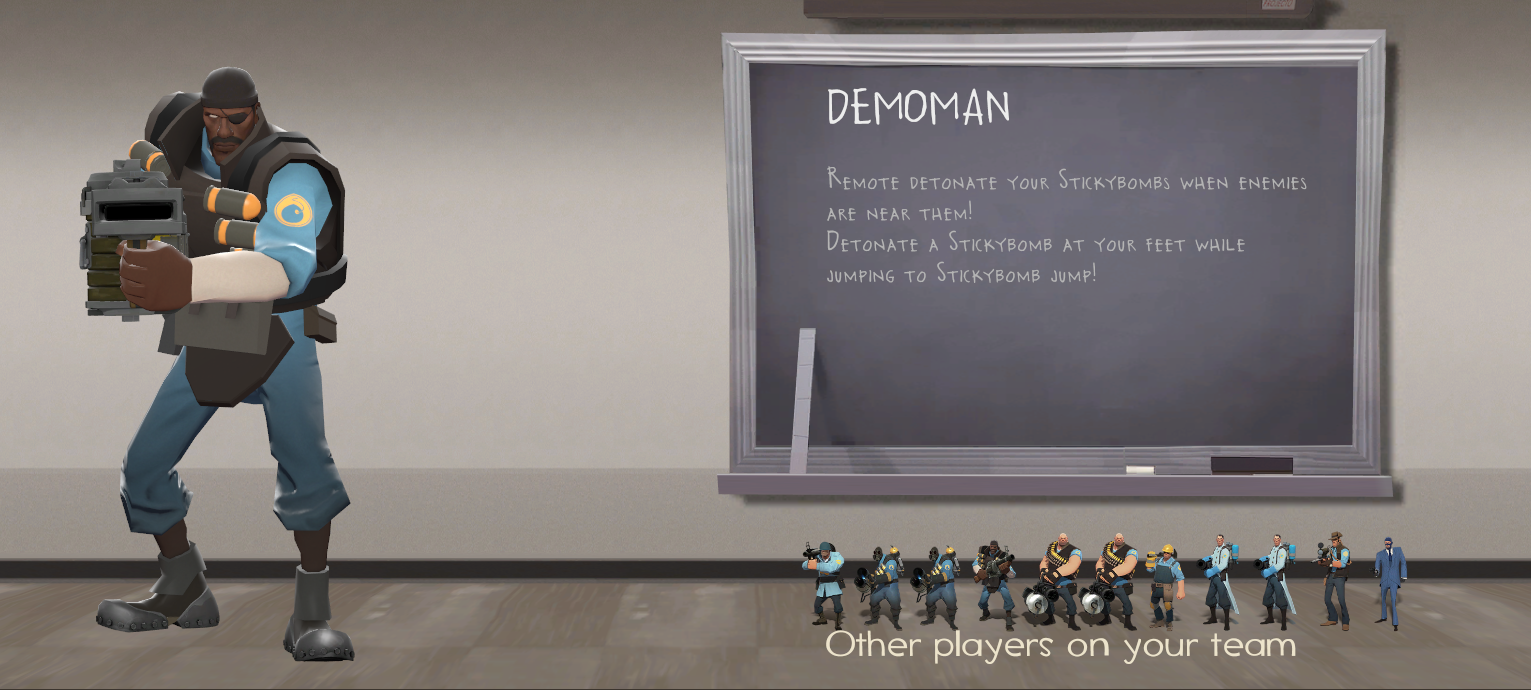 Demoman's class select animation is broken with gunboats equipped as ...