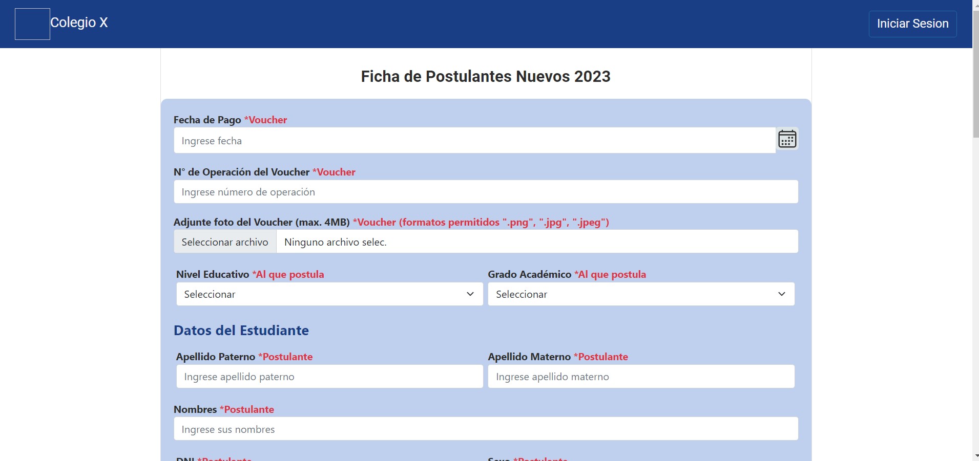 GitHub - MarianaLRisco/AdmisionColegio: Proyecto realizado con Cadillo Lucio para el ingreso de ...