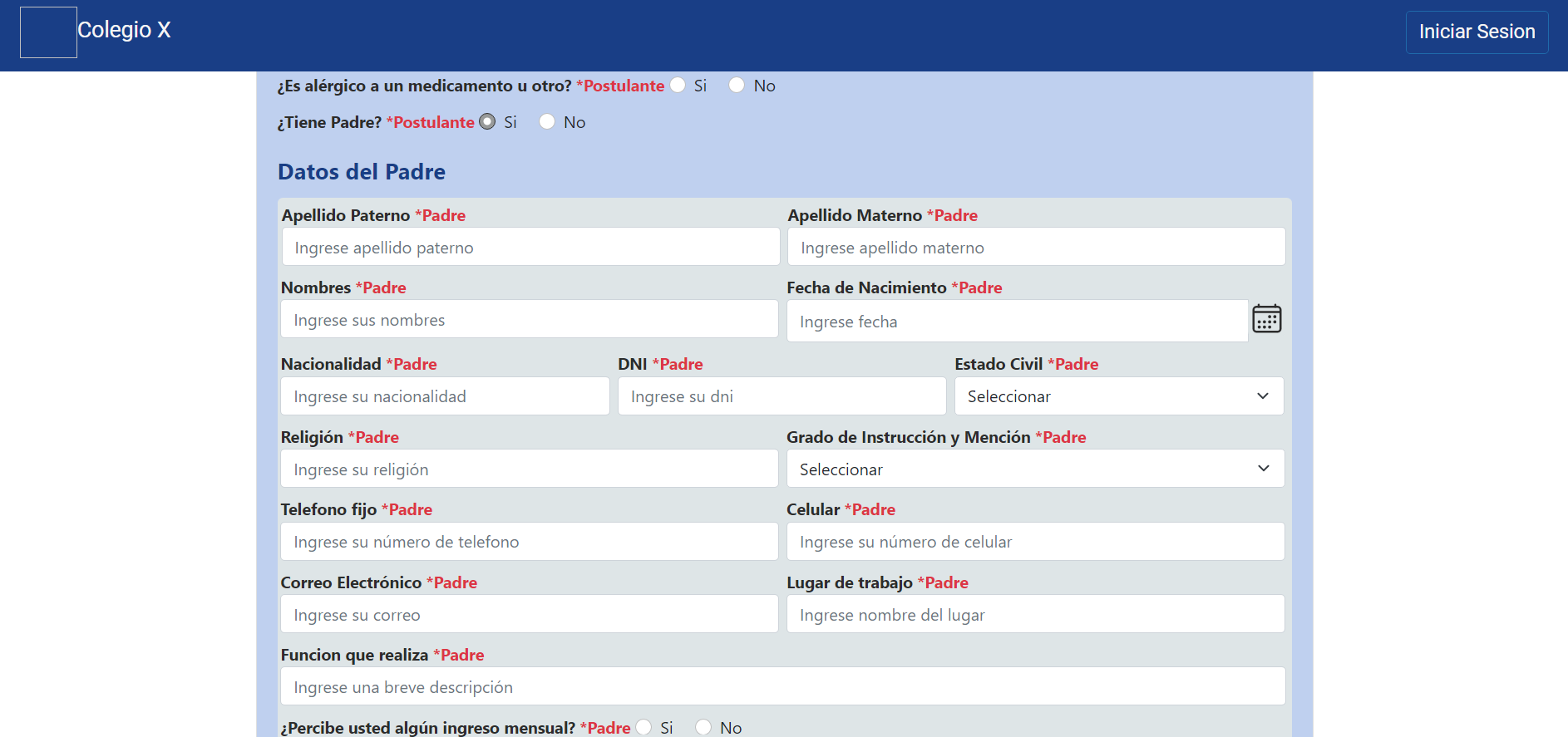 GitHub - MarianaLRisco/AdmisionColegio: Proyecto realizado con Cadillo Lucio para el ingreso de ...
