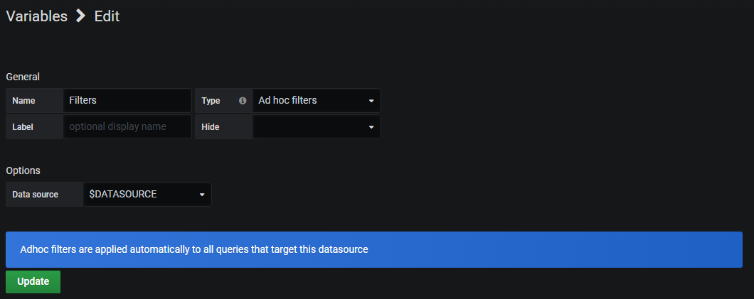 Ad hoc filter: Support using data source variables · Issue #26231 · grafana/grafana · GitHub