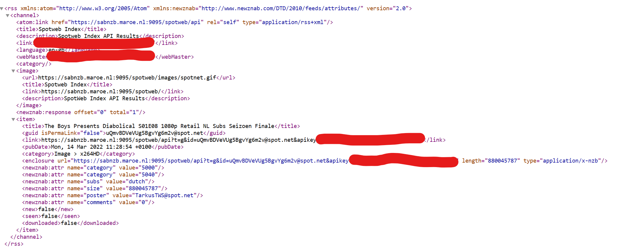 Issue With Api Interactive Search · Issue 795 · Spotwebspotweb · Github