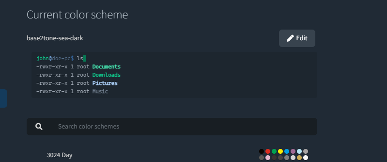 Color scheme wrong color · Issue #5202 · Eugeny/tabby · GitHub