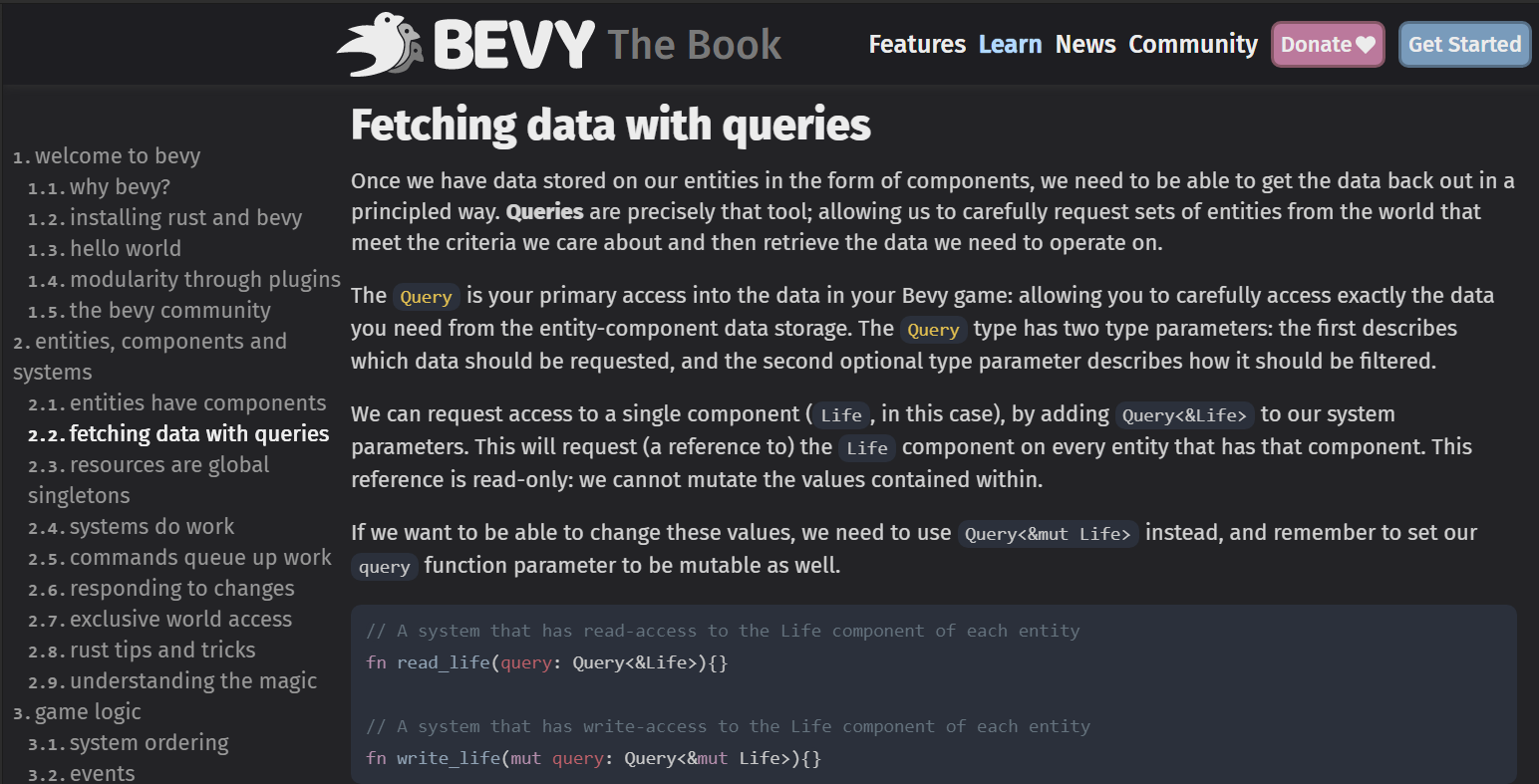 Update the style to make the book sidebar wider · Issue #213 · bevyengine/bevy-website · GitHub