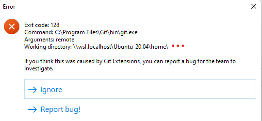 WSL2 repositories with context menu are not always recognized · Issue #10379 · gitextensions ...