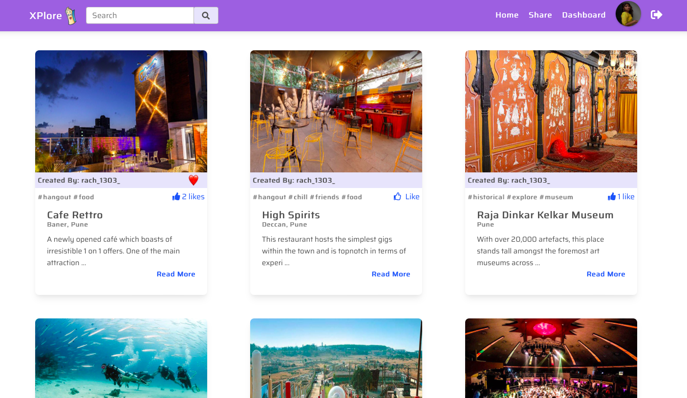 GitHub - V-bhoy/Xplore: A website that's a small guide to explore your place