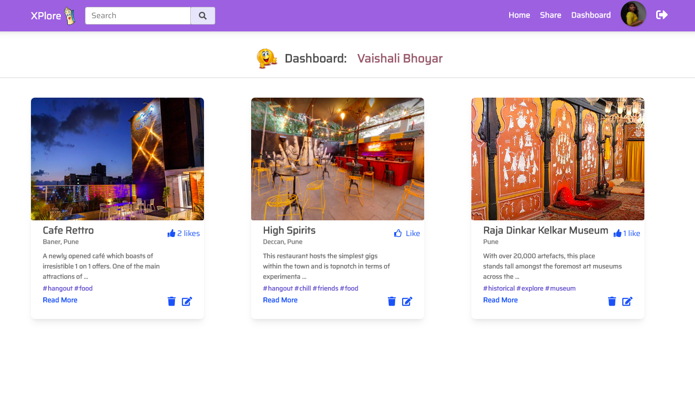 GitHub - V-bhoy/Xplore: A website that's a small guide to explore your place
