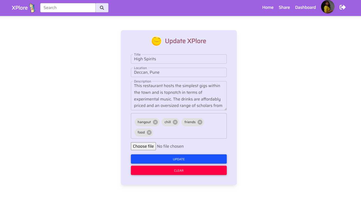 GitHub - V-bhoy/Xplore: A website that's a small guide to explore your place