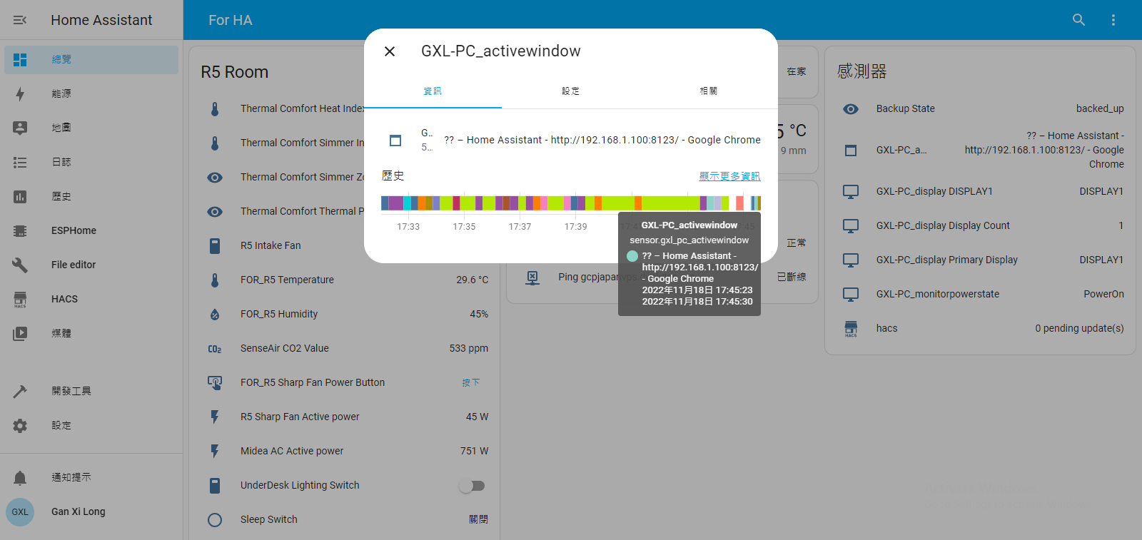 Bug: Chinese in active window is shown ?? · Issue #217 · LAB02-Research/HASS.Agent · GitHub