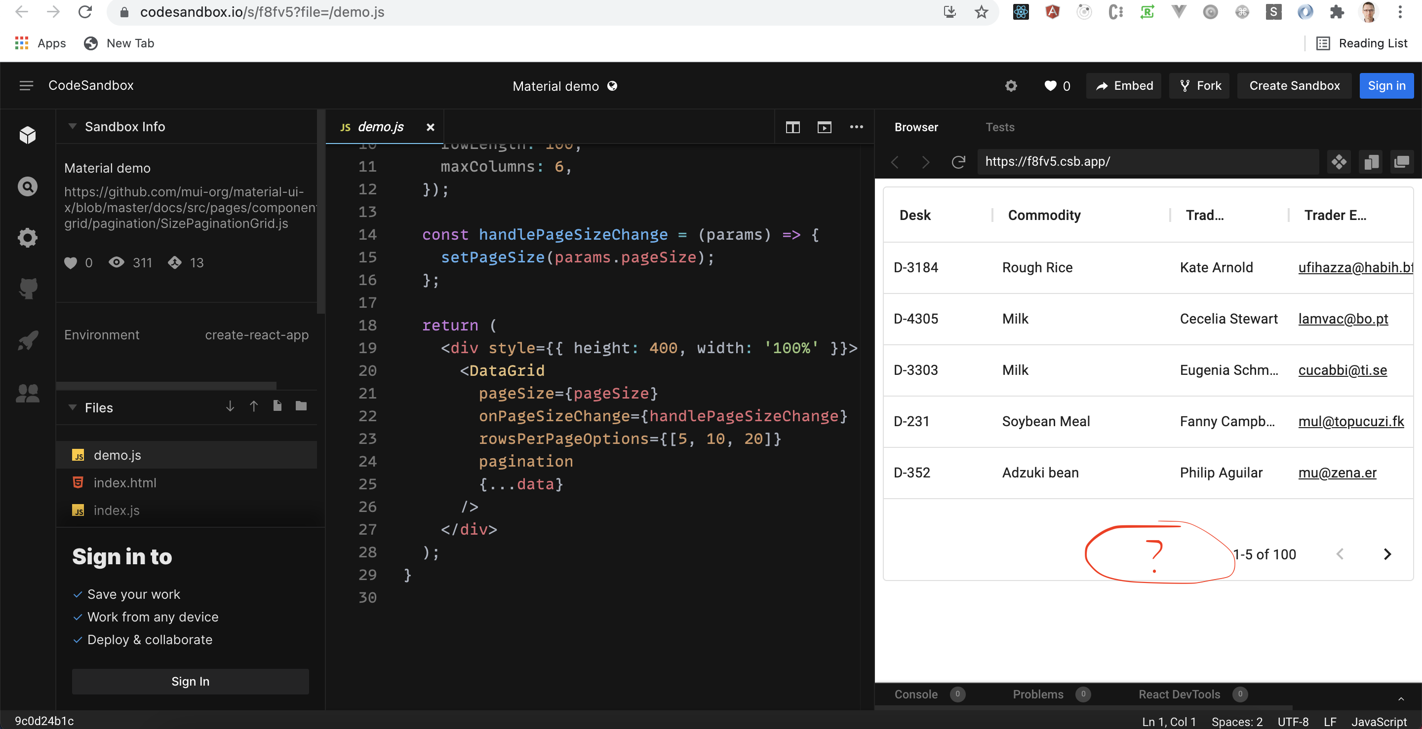 DataGrid - rows per page dropdown is absent · Issue #1992 · mui/mui-x ...