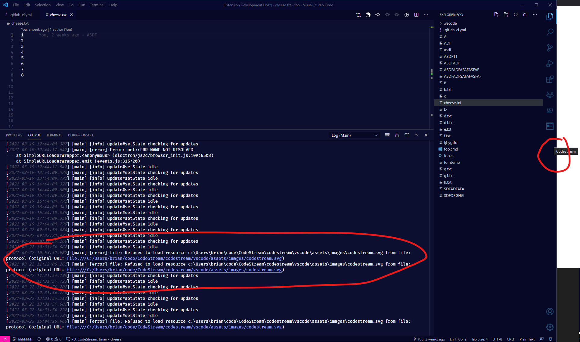 Custom Extension Activity Bar Icon Disappears · Issue #118338 ...