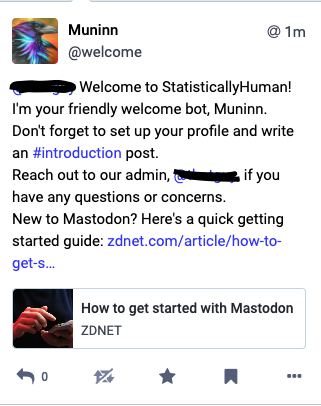 Github Qui3xote Muninn A Mastodon Onboarding Bot For Welcoming