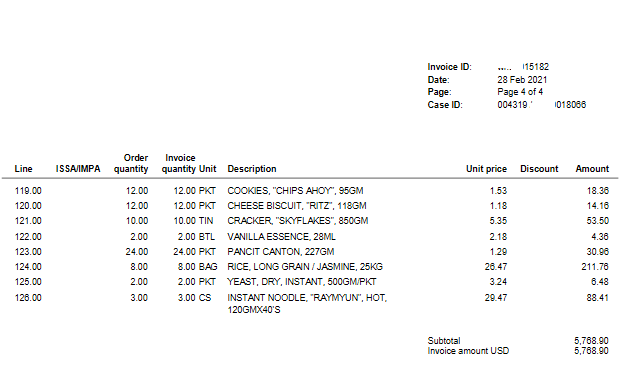 Cognitive - Form Recognizer - Prebuilt invoice OCR Service includes tables in next pages which ...