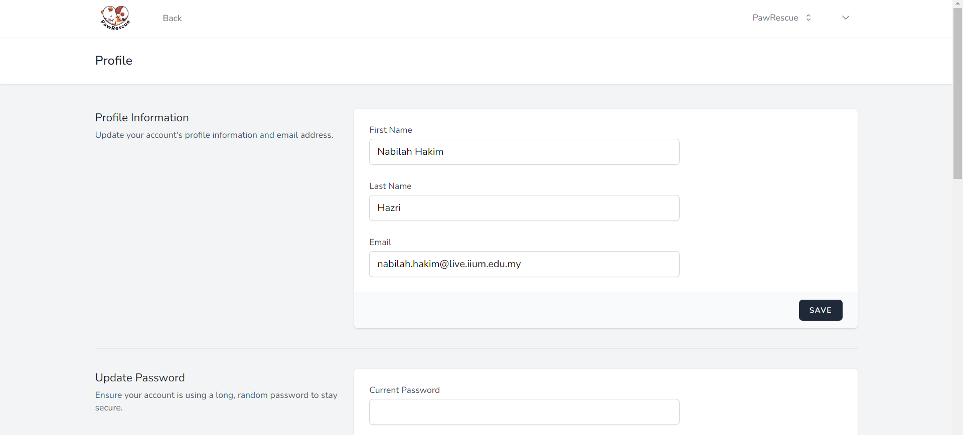 GitHub - esahxkesah/webapp-group1-pawrescue: PawRescue website using Laravel Framework