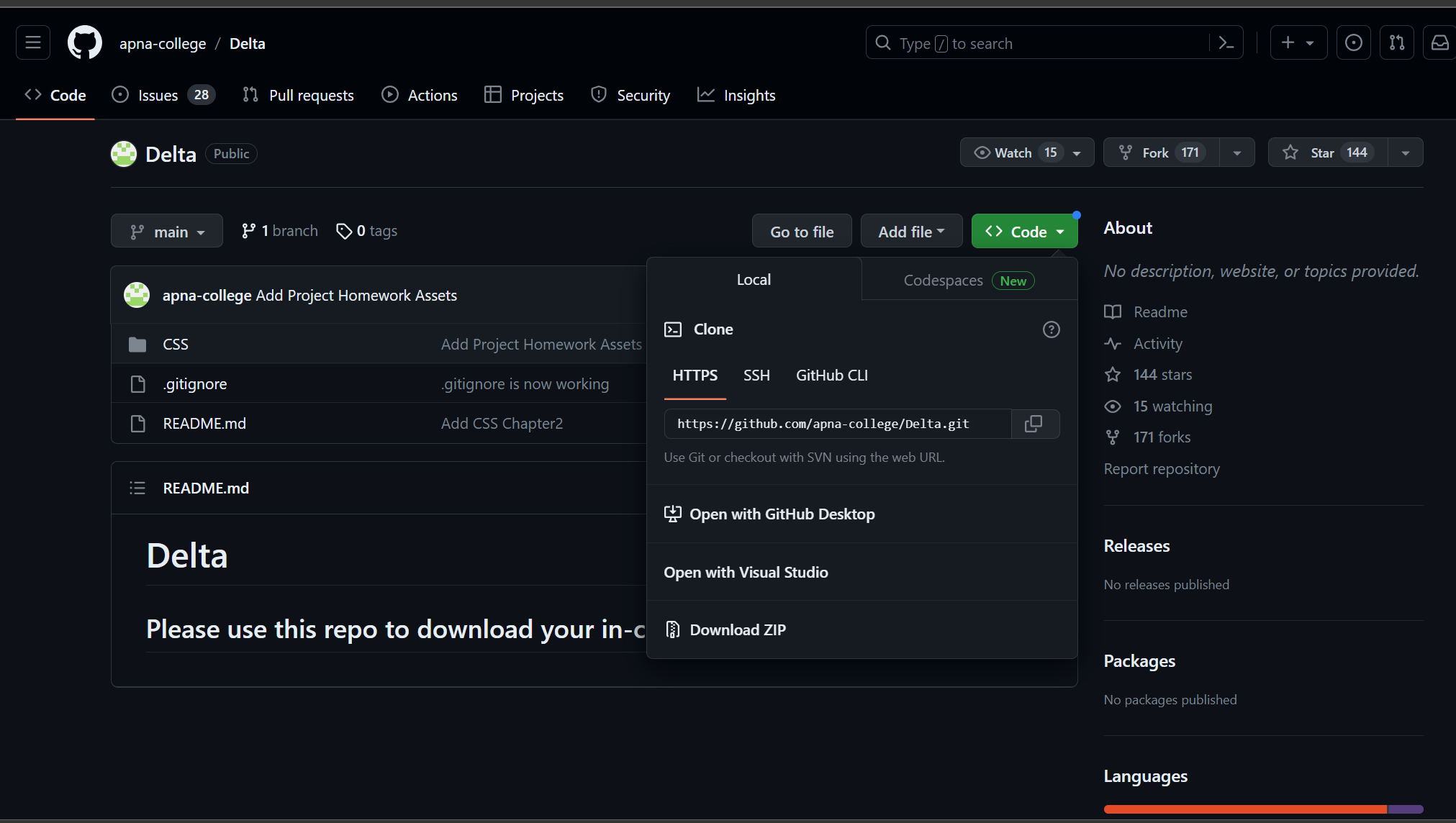 Solution for file not download problem · Issue #30 · apna-college/Delta · GitHub