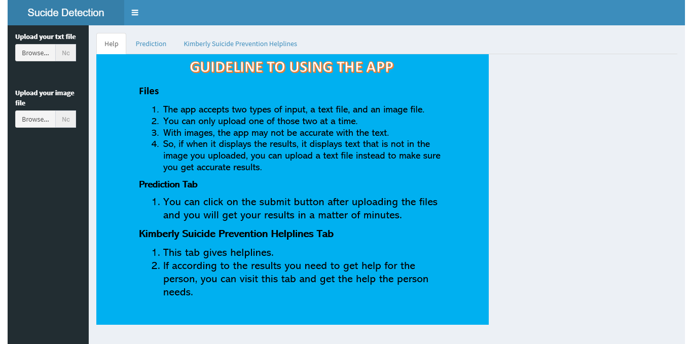 GitHub - Mschlei-48/Suicide-Detection: Web App that classifies texts, with two labels suicidal ...