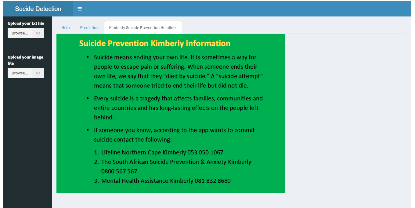 GitHub - Mschlei-48/Suicide-Detection: Web App that classifies texts, with two labels suicidal ...