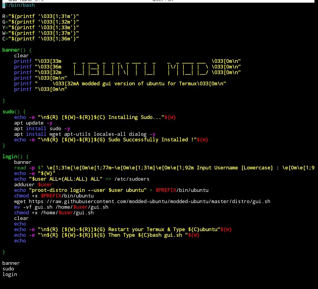 root@termux[~]: # ubuntu root@localhost:~# bash gui.sh bash: gui.sh: No ...
