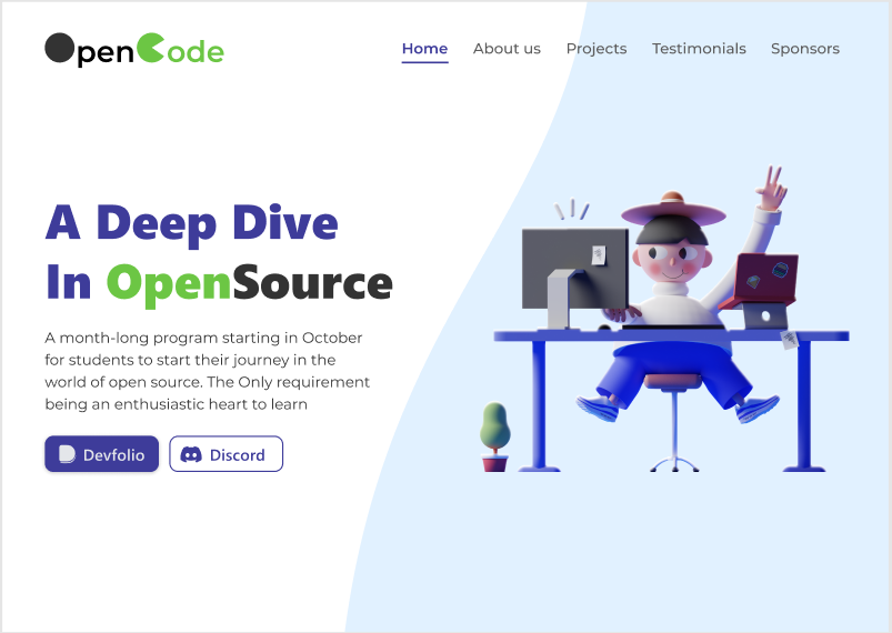 hero design thinking by varunKT001 · Pull Request #315 · opencodeiiita/OpenCode_Revamp · GitHub