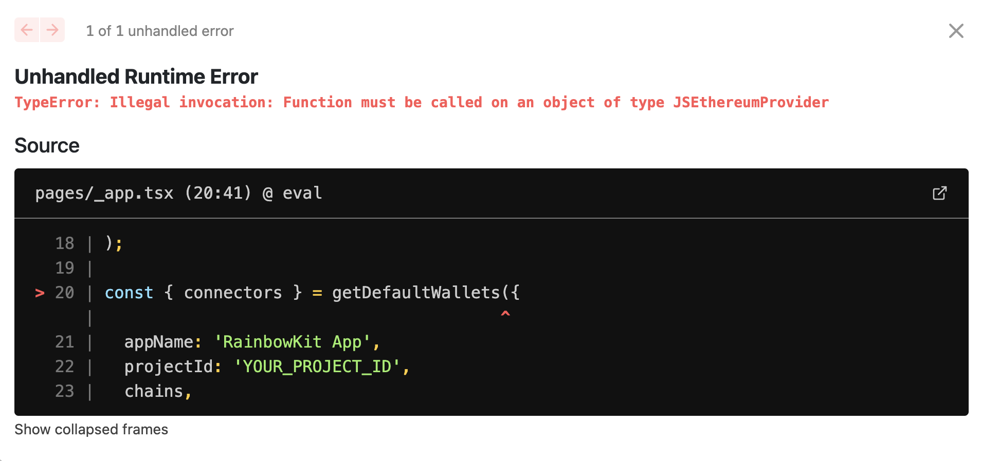 Bug Typeerror Illegal Invocation Function Must Be Called On An Object Of Type